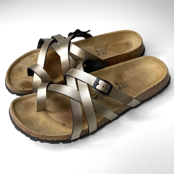 Shoes | Birkenstock Betula Vinja Gold Metallic Sandal | Poshmark